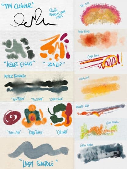 Photoshop Art Brushes Complete - 500 brushes from GrutBrushes.com