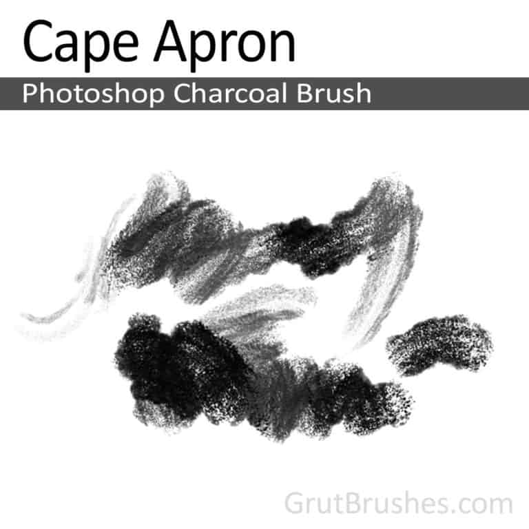 Photoshop Charcoal Brush - Cape Apron - Grutbrushes.com