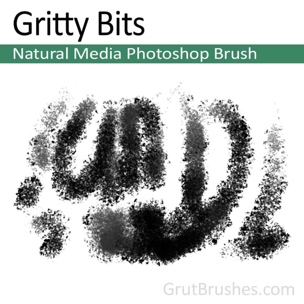 Gritty Bits - Photoshop Natural Media Brush - Grutbrushes.com