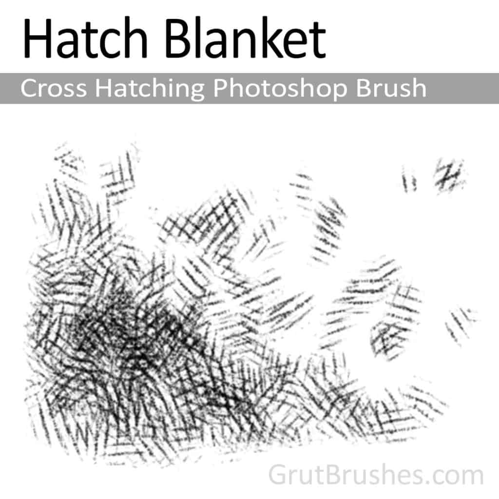 Hatch Blanket - Photoshop Cross Hatching Brush - Grutbrushes.com
