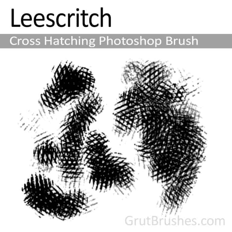 Hatch Leescritch - Photoshop Cross Hatching Brush - Grutbrushes.com