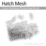 Hatch Mesh - Photoshop Cross Hatching Brush - Grutbrushes.com