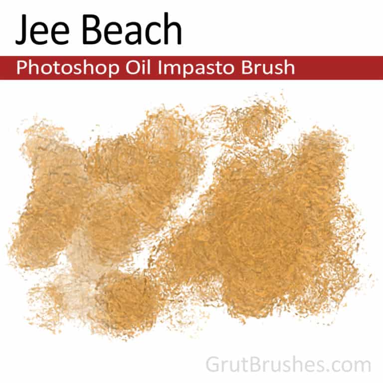 Jee Beach - Impasto Oil Photoshop Brush - Grutbrushes.com