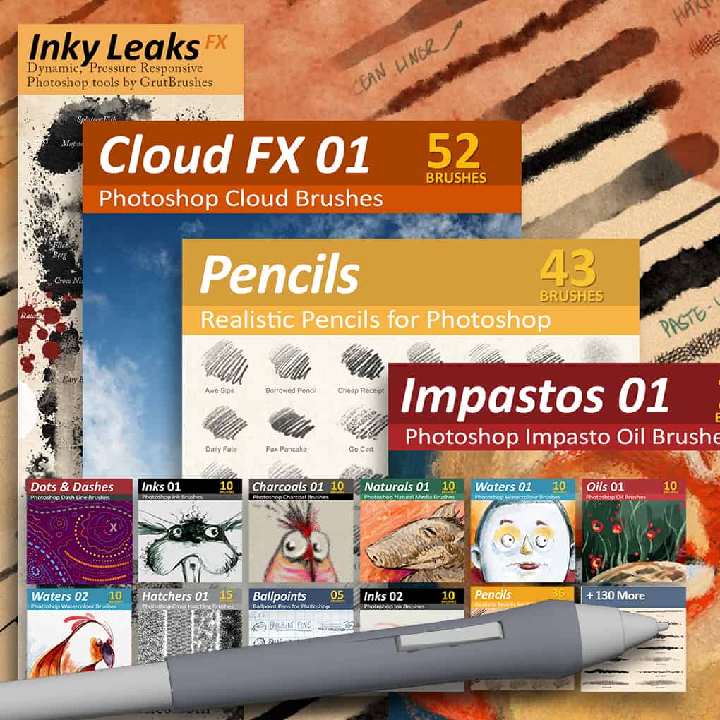 Paper Textures and Brushes for Professional Digital Artists by GrutBrushes