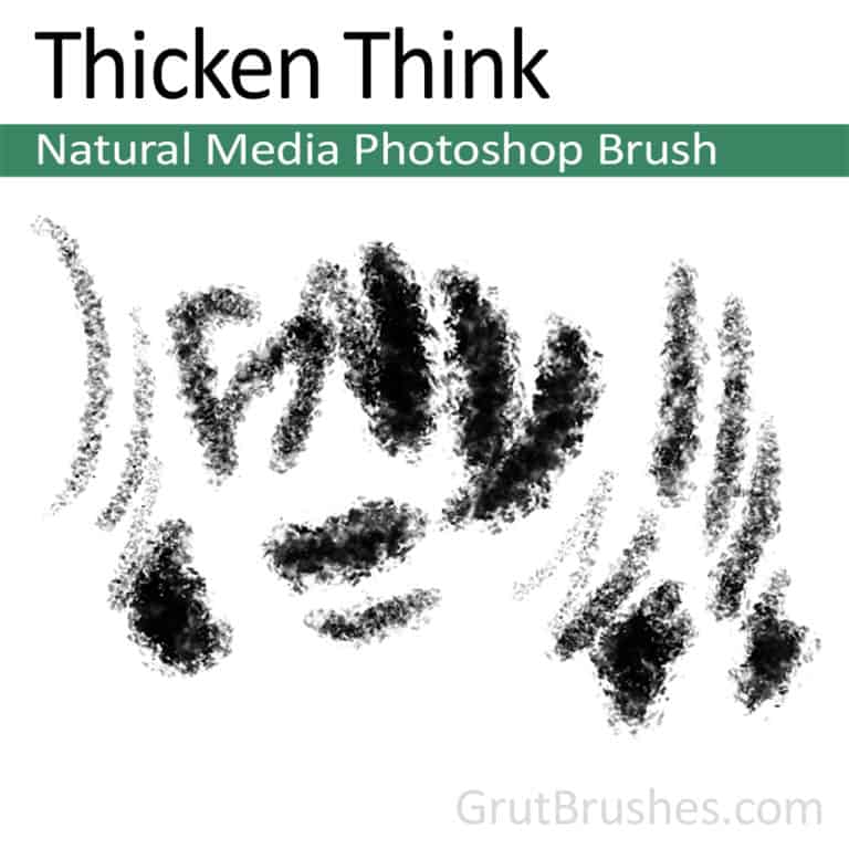 Photoshop Natural Media Brush - Thicken Think