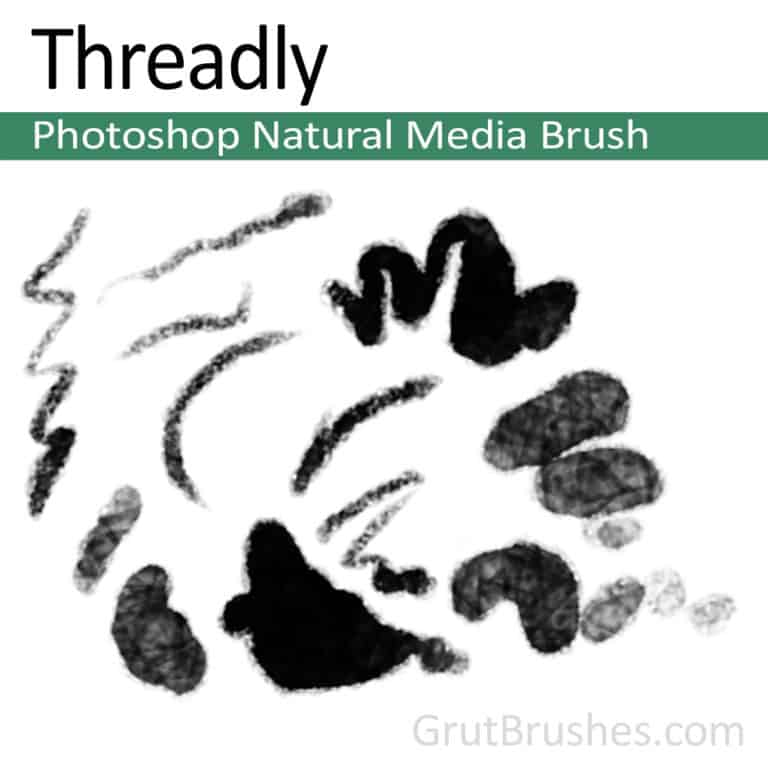 Photoshop Natural Media Brush - Threadly - Grutbrushes.com