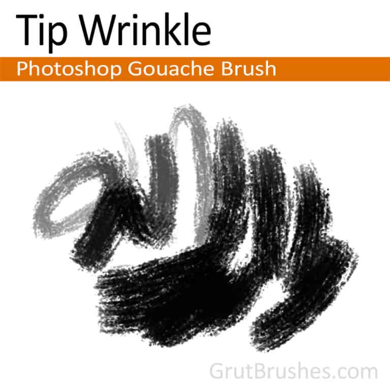 Photoshop Gouache Brush - Tip Wrinkle - Grutbrushes.com Photoshop Gouache Brush - Tip Wrinkle - Grutbrushes.com
