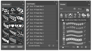 Photoshop Pattern Brushes - Borders and Lines from GrutBrushes.com
